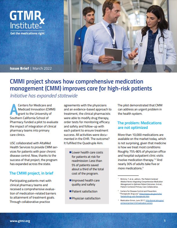 White Papers and Issue Briefs - Get The Medications Right